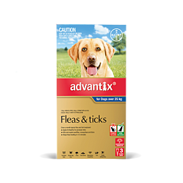 Advantix Extra Large Dog Over 25kg 3 FREE Doses*
