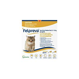 Felpreva Spot On Cat Medium 2.5-5kg Yellow VetShopAustralia