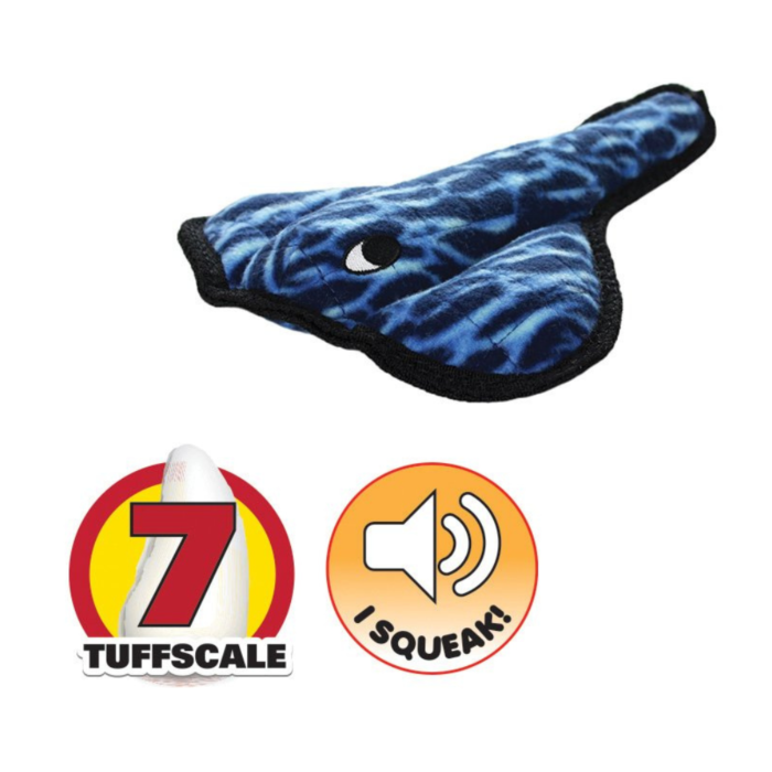 Tuffy Sea Creatures Stingray Dog Toy VetShopAustralia