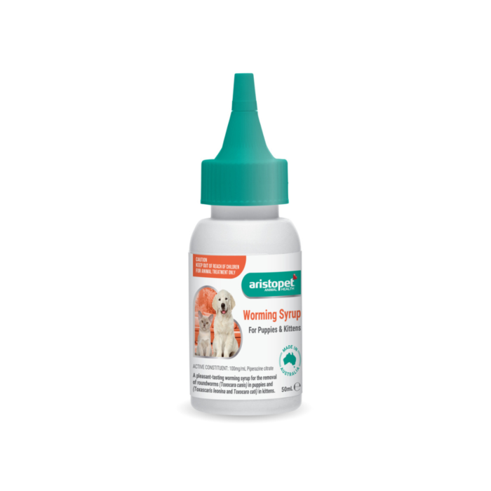 Aristopet Worming Syrup Pups & Kittens 50ml VetShopAustralia