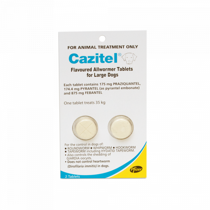 Cazitel Allwormer Dog Large 35kg Blue
