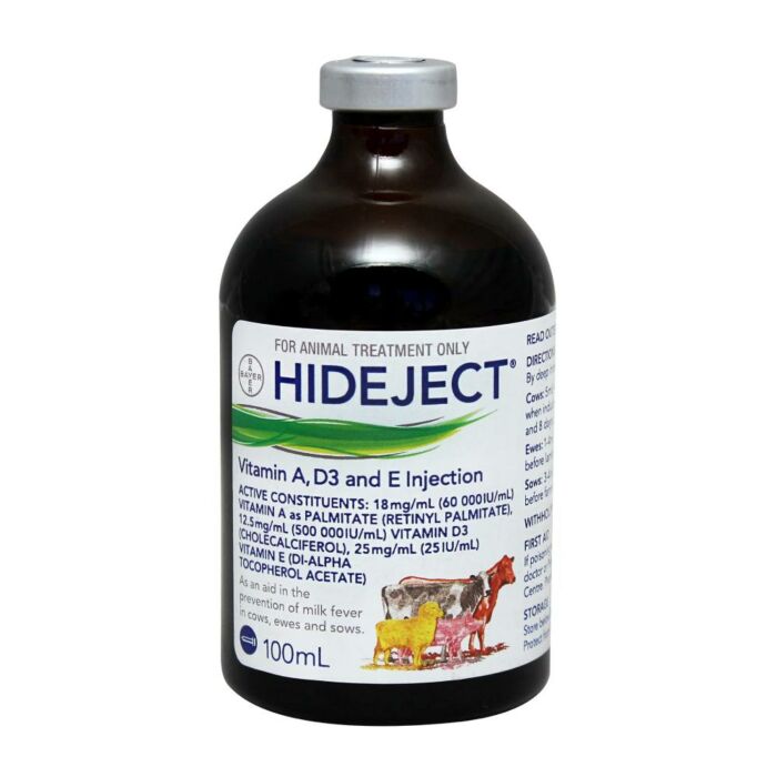 Hideject Vitamin ADE Injection 100mL VetShopAustralia