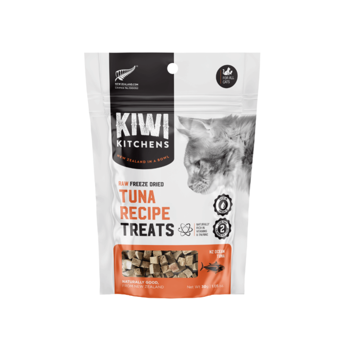 Kiwi Kitchens Raw Freeze Dried Tuna Recipe Cat Treats 30g VetShopAustralia