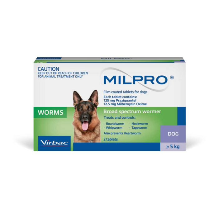 Milpro Broad Spectrum Allwormer 5-25kg VetShopAustralia