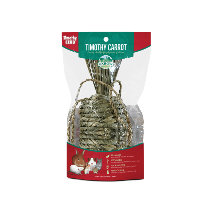 Oxbow Timothy Club Hay Carrot Small Animal VetShopAustralia