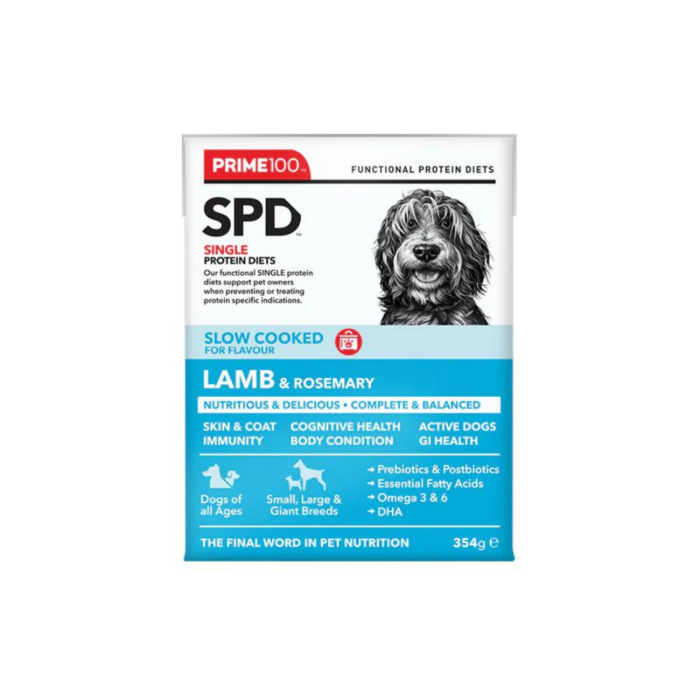 Prime100 SPD Adult Dog Lamb VetShopAustralia