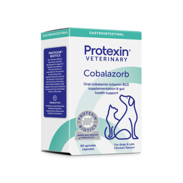Protexin Veterinary Cobalazorb B12 Supplement Dog & Cat 60 Capsules ...
